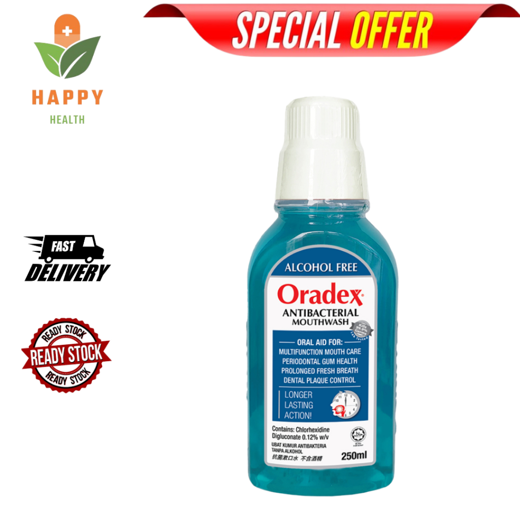 Oradex Antibacterial Mouthwash ( 90ML | 250ML | 400ML | 750ML ...
