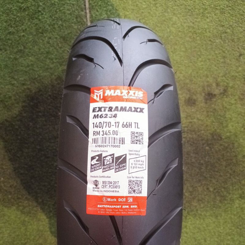 Maxxis Extramaxx 140 /70-17 tyre tubeless (year of made 2025) | Shopee ...