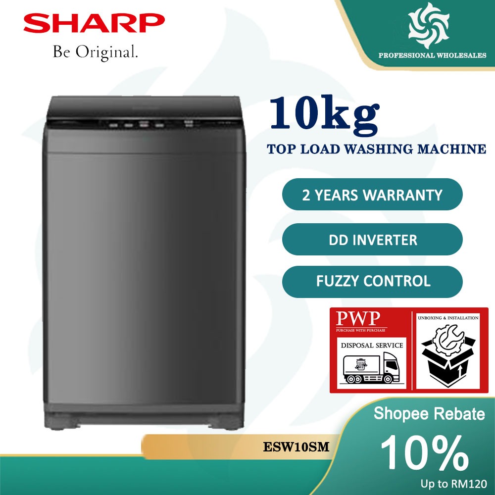 【NEW 2025】Sharp DD Inverter Washing Machine Fully Auto 10Kg/ 12Kg/ 14Kg/ 17Kg mesin basuh auto ...