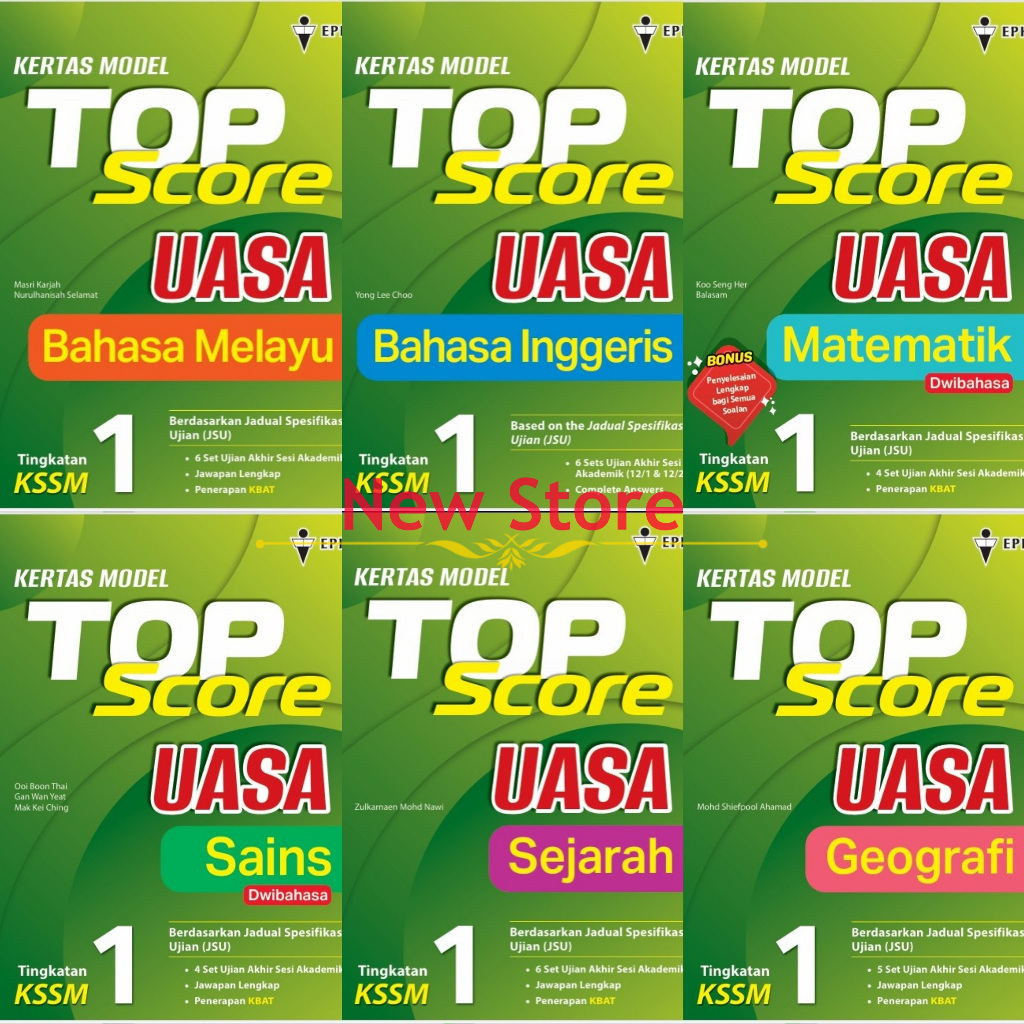 [NEWSTORE]EPH🌺Kertas Model TOP SCORE UASA - Tingkatan 1 | Shopee Malaysia