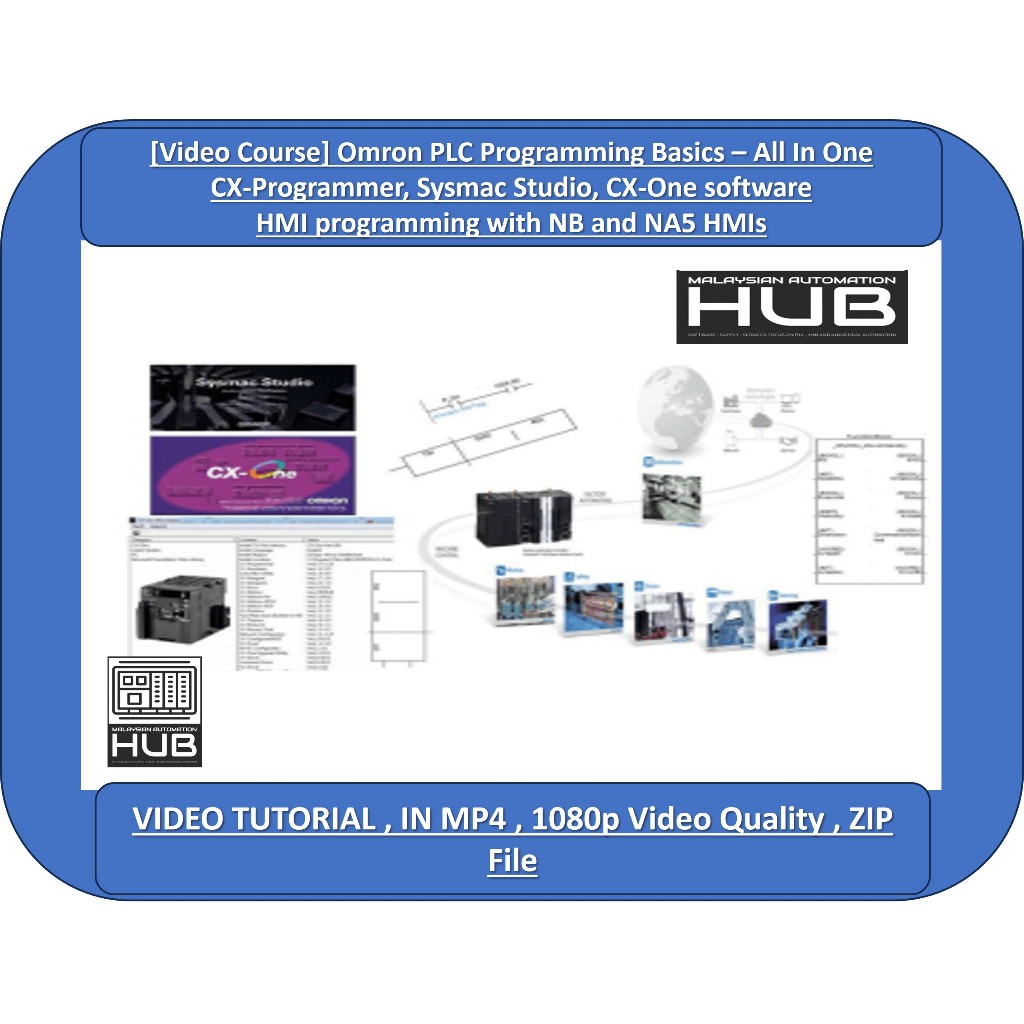 [Video Course] Omron PLC Programming Basics – All In One | CX-Programmer, Sysmac Studio, CX-One ...