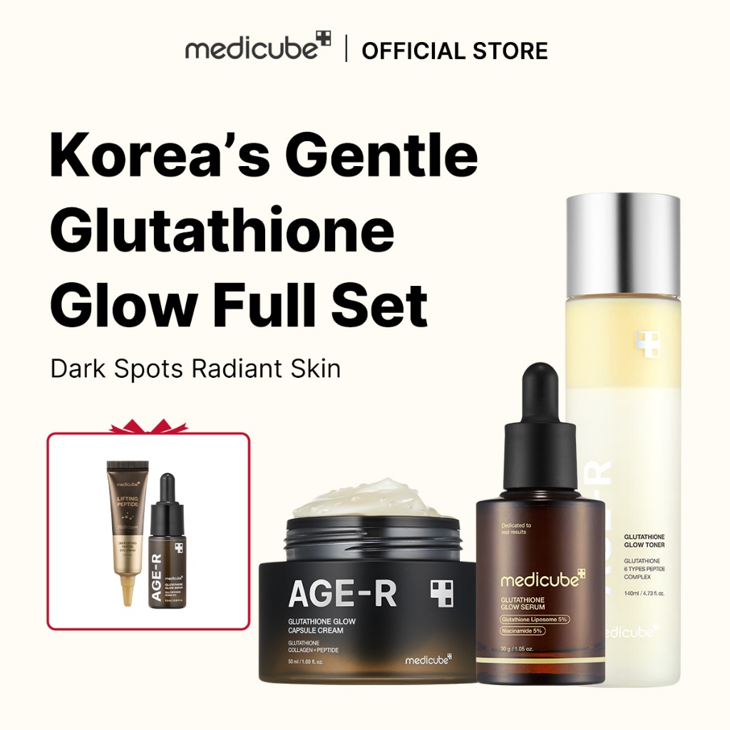 [medicube official] Glutathione Daily Brightening Glow Full Set (+free ...