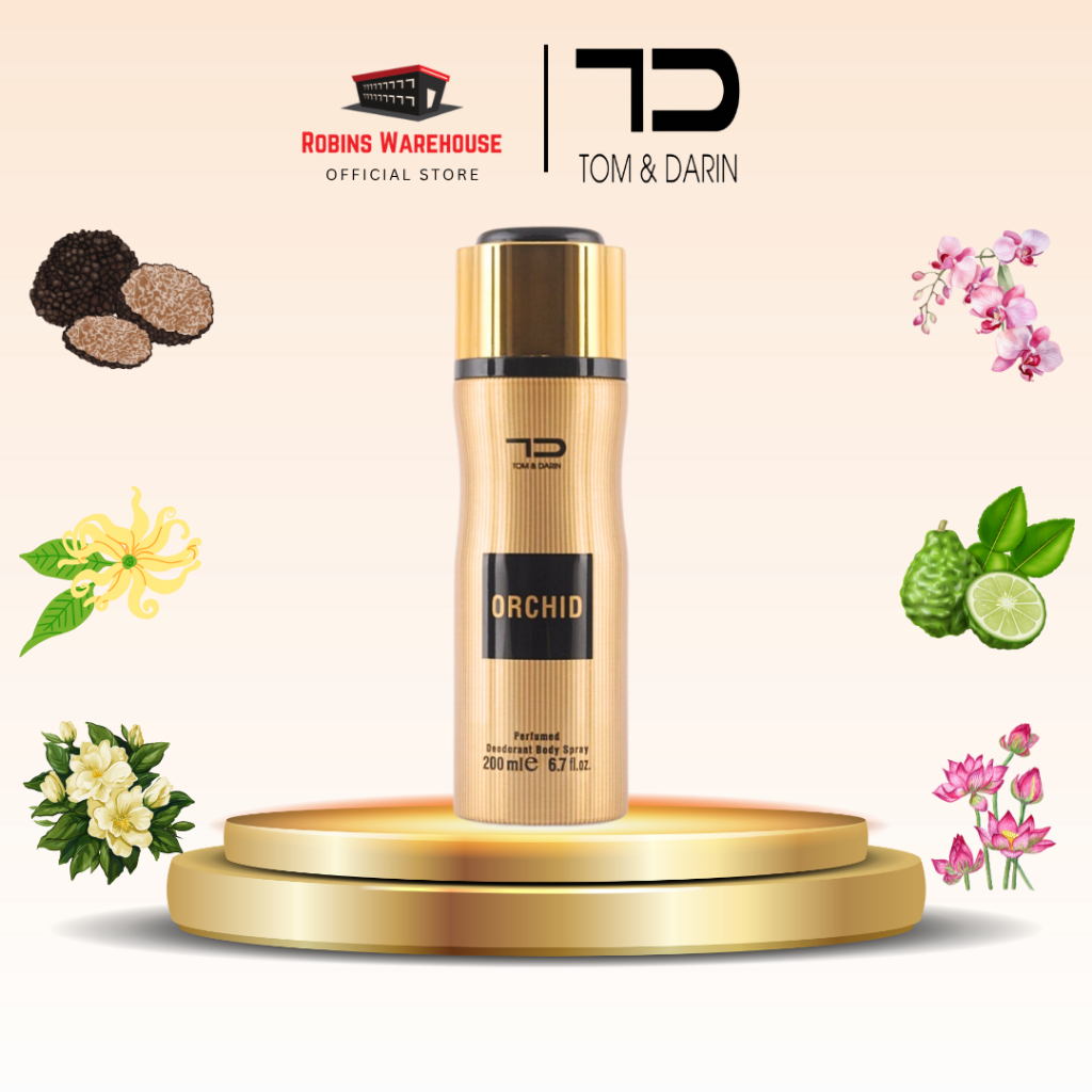 Tom & Darin Orchid Deodorant Spray 200ML | Shopee Malaysia