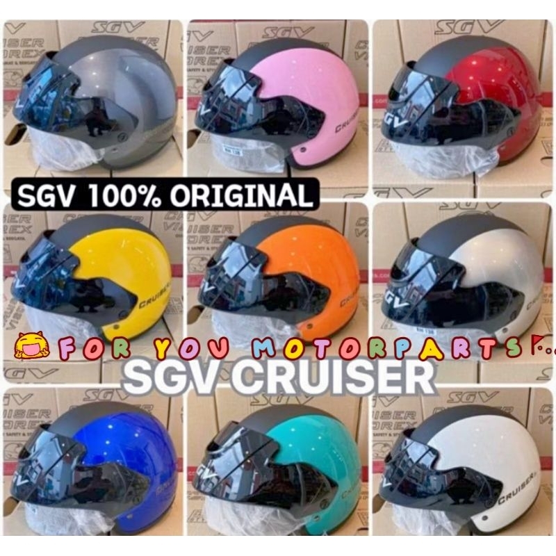 SGV CRUISER 2 VISOREX HELMET 100%ORIGINAL(EXTRA PROTECTION PACK)HELMET ...