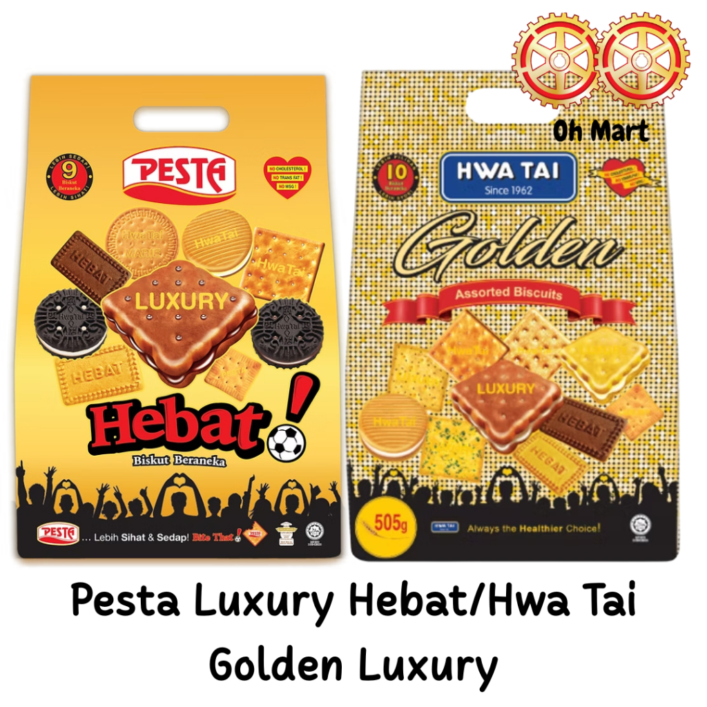 PESTA Luxury Hebat / HWA TAI Golden Assorted Biscuits - 430g/505g ...