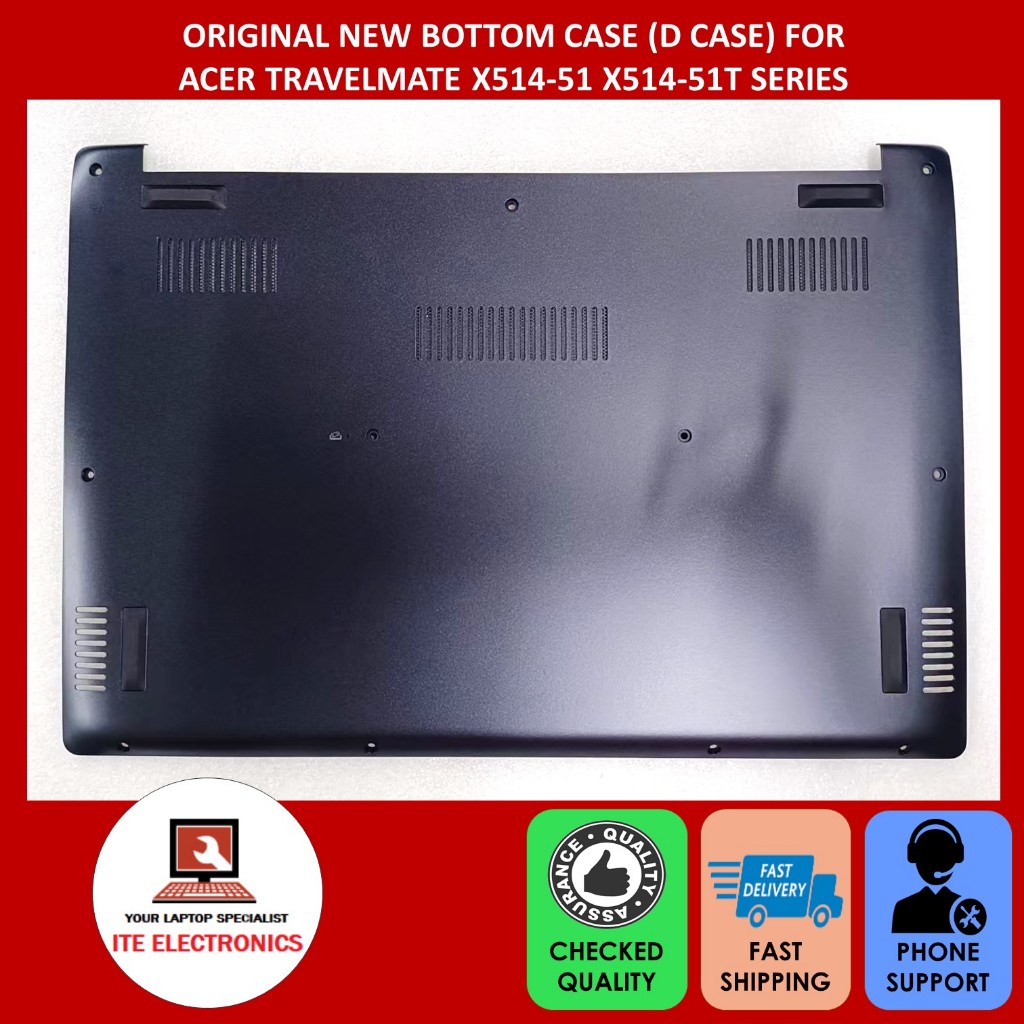 ORIGINAL NEW ACER TRAVELMATE X514-51 X514-51T SERIES LAPTOP BOTTOM COVER D CASE | Shopee Malaysia