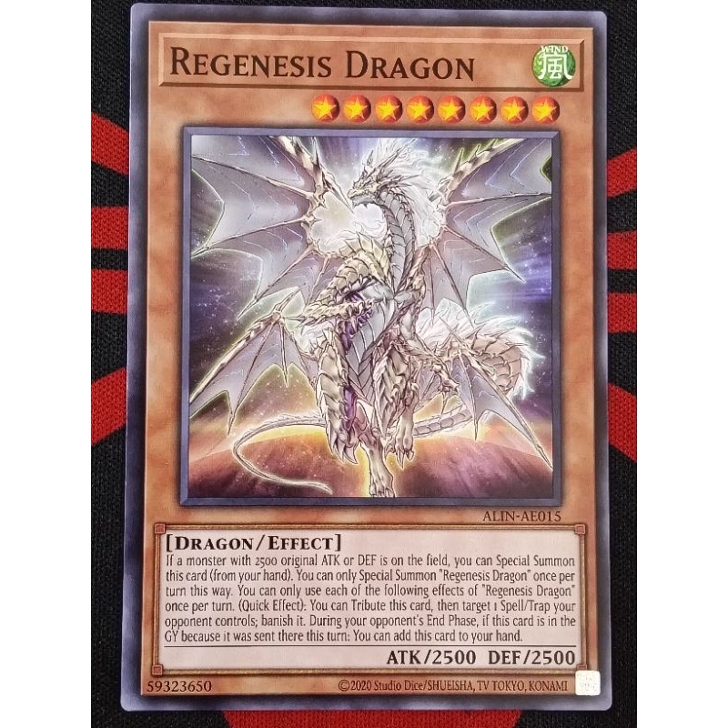 YUGIOH KONAMI ALIN-AE015 ALIN-JP015 Regenesis Dragon Vayikra (C ...