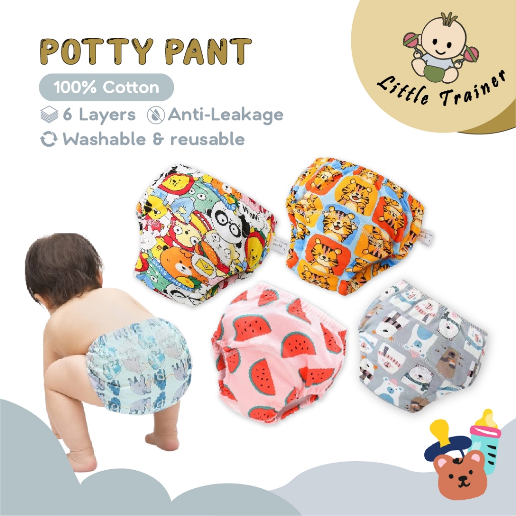 LittleTrainer Seluar Kencing Budak Malam Baby Cloth Diapers Washable ...