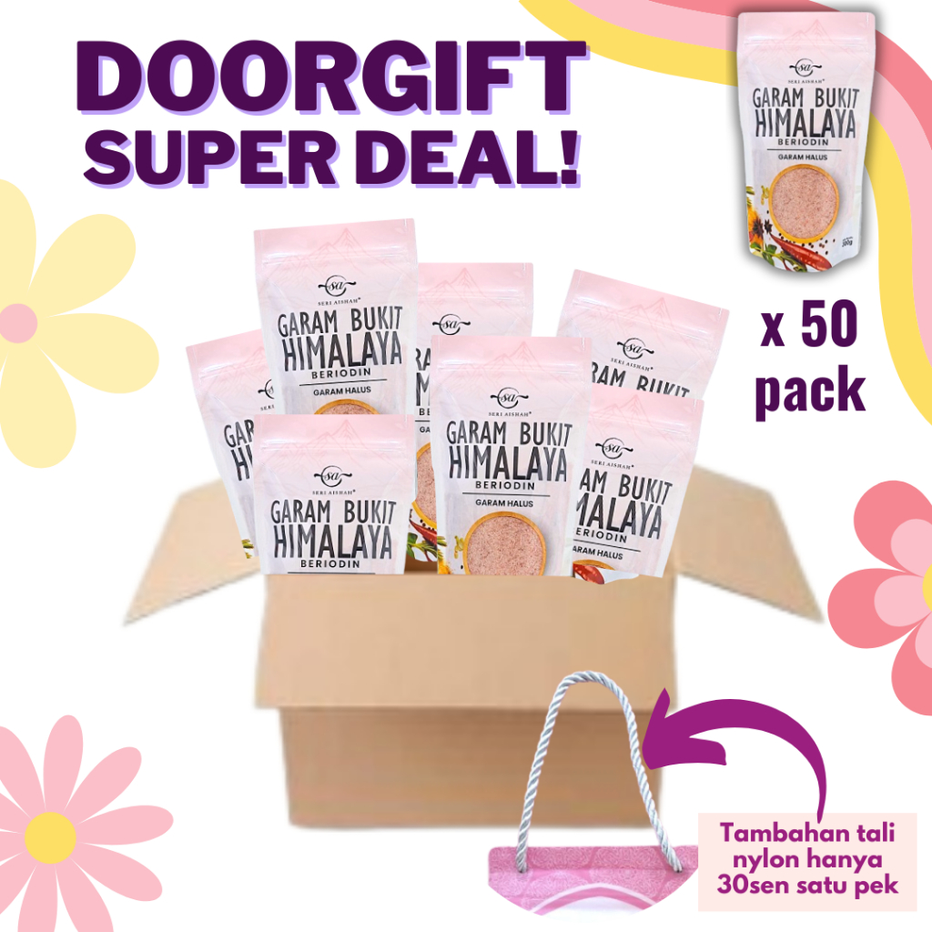 [50PCS] DOOR GIFT SERI AISHAH GARAM BUKIT HIMALAYA BERIODIN DOORGIFT GOODIES KAHWIN BUAH TANGAN ...