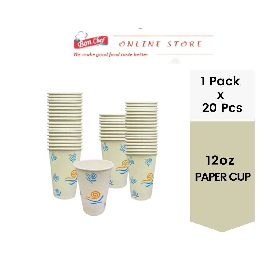 12 oz x 20pcs Design Paper Cup / PACK | Shopee Malaysia