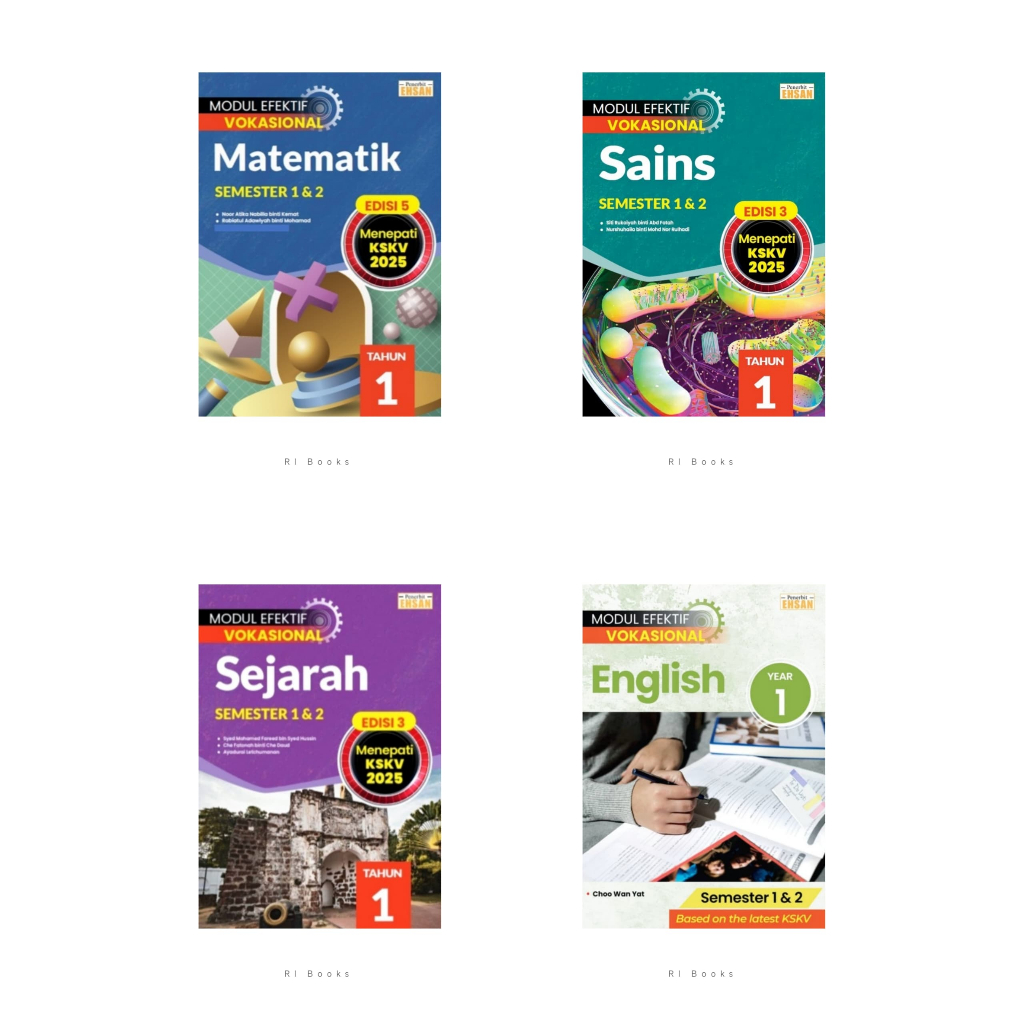 [Penerbit Ehsan] Modul Efektif Vokasional Tahun 1 - Semester 1&2 - 2025 | Shopee Malaysia