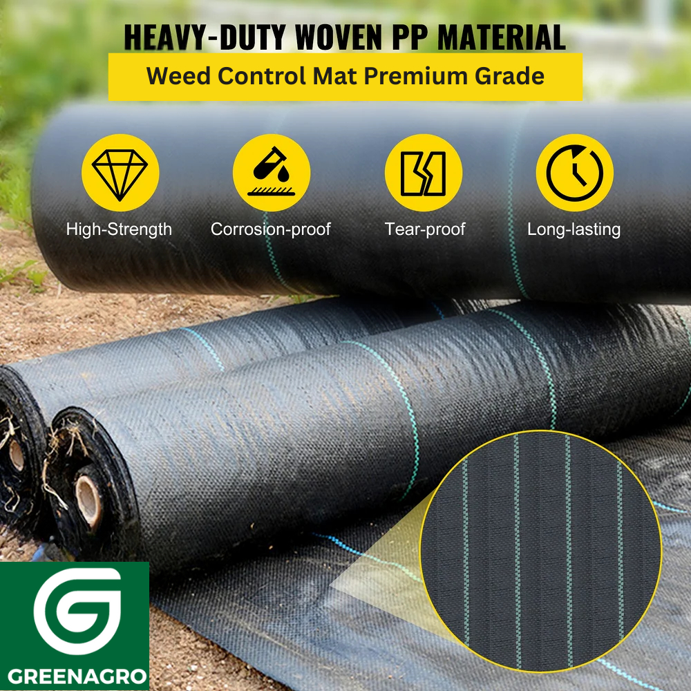 100 Meter | WEEDMAT | PENUTUP TANAH | WEED CONTROL MAT | 90GSM |HEAVY ...