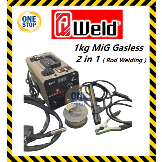Q-weld M16 ENRICO MIG WELDING MACHINE 1kg Fluxcore , tanpa gas ...