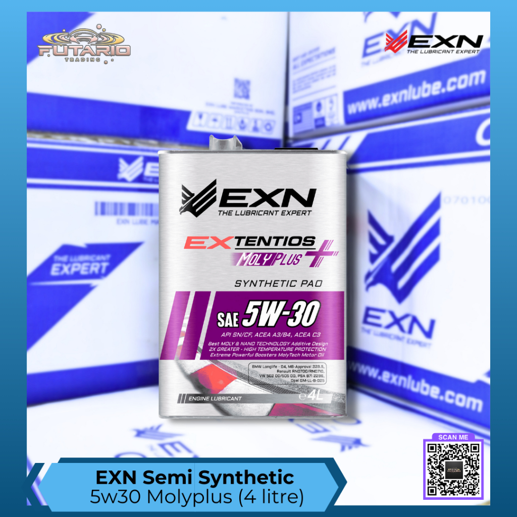 EXN LUBE Engine Oil - 5w30 (4 Litre) - Semi Synthetic Engine Oil ...