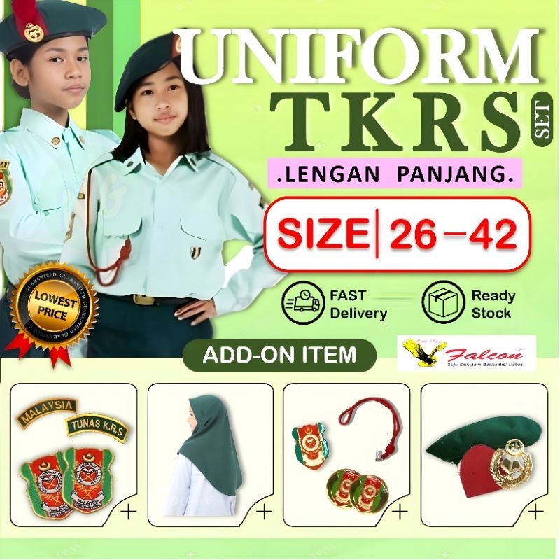 [ORIGINAL] [READY STOCK] FALCON UNIFORMS TKRS TUNAS KADET REMAJA ...