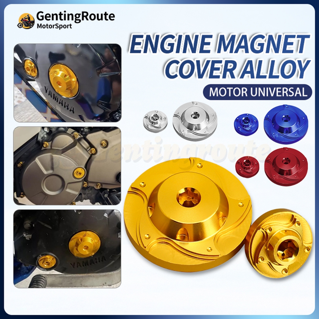 LC135 Y15 FZ150 R15 SRL115 Y16 Engine Cover Magnet Cover Nut Gold Red ...