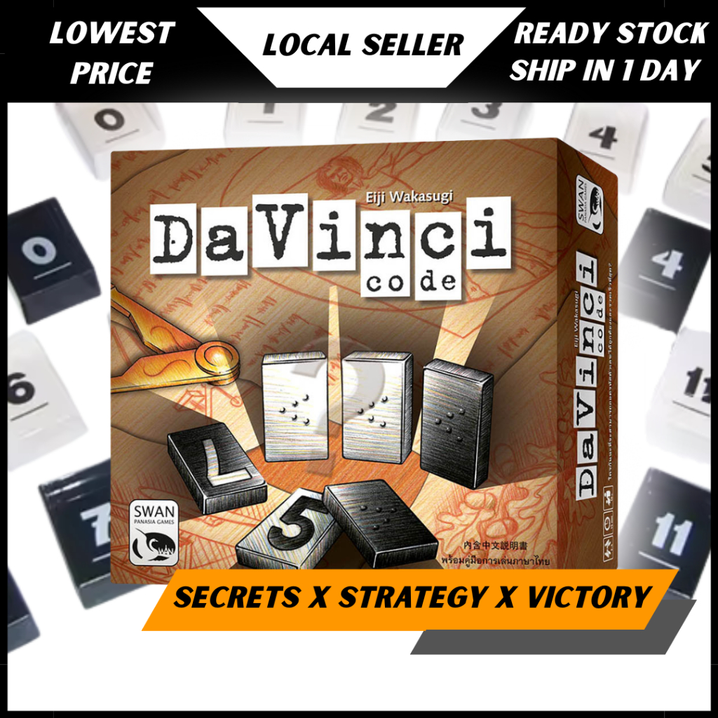 Davinci Code Card Game Board Game Strategy Code Breaking Uno Monopoly ...
