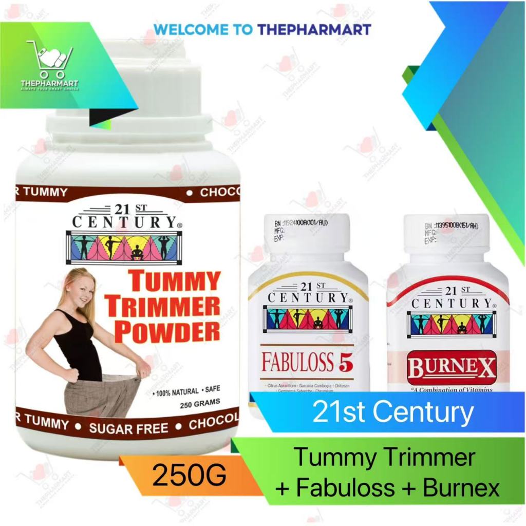 21st Century Tummy Trimmer Powder (250g) FREE Fabuloss 5 (10 biji ...