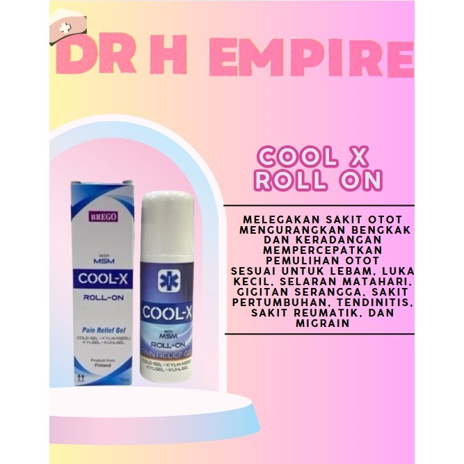 Cool-X Roll-On Cold Gel 75ml (1 bottle) (Exp. Date: 01/27) | Shopee ...