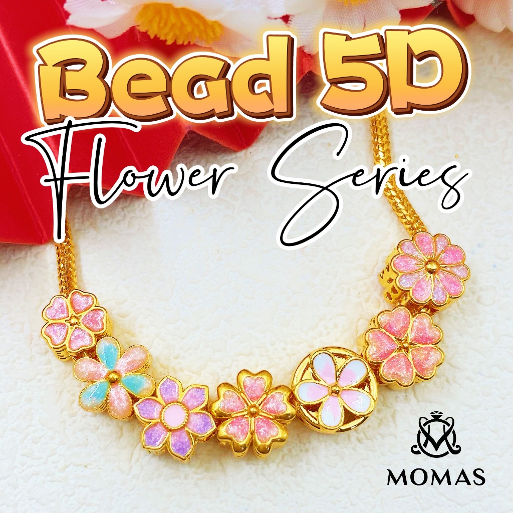 MOMAS Bead Flower Bajet 5D Emas 916 Beads Flower5D Bead Enamel Emas 916 ...