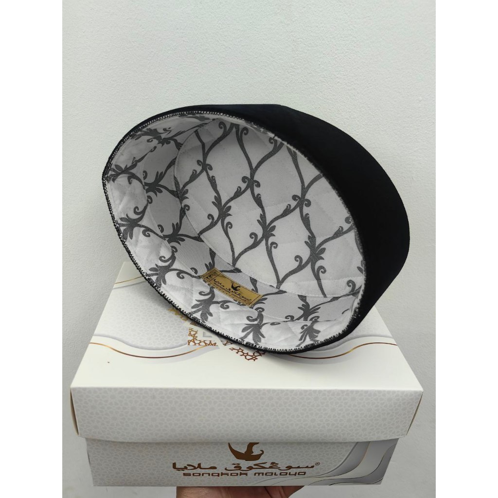 Songkok Premium Leyla By Songkok Malaya (Hitam) | Shopee Malaysia