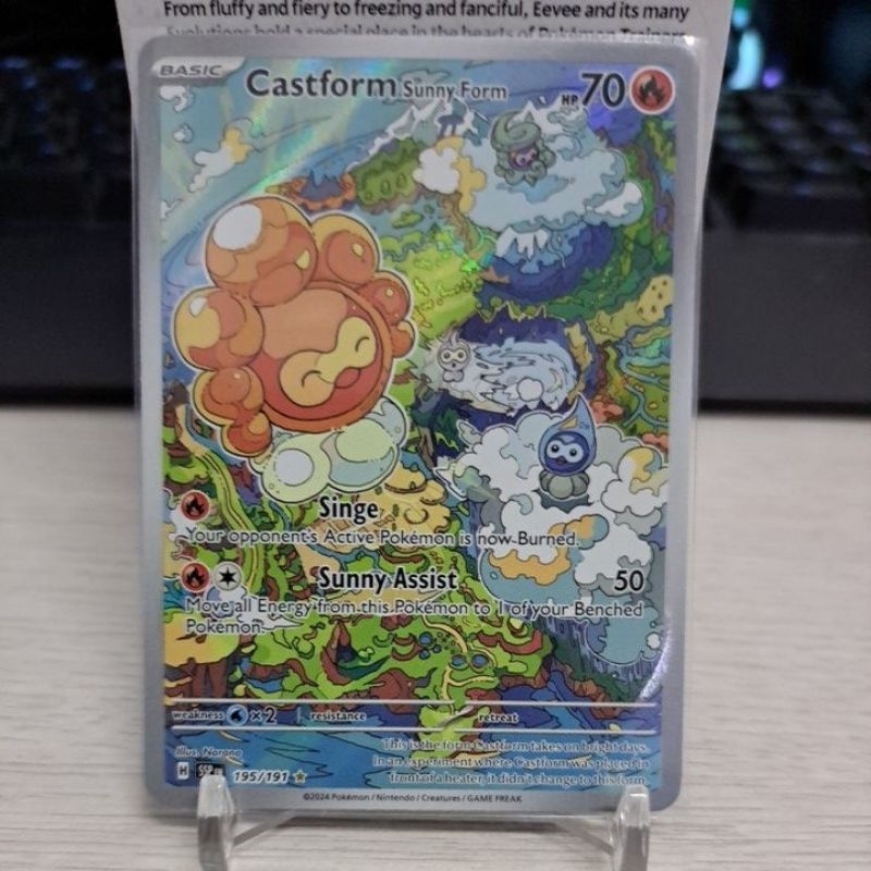 Pokemon TCG Castform Sunny Form 195/191 (SSP)(Illustration Rare) | Shopee Malaysia