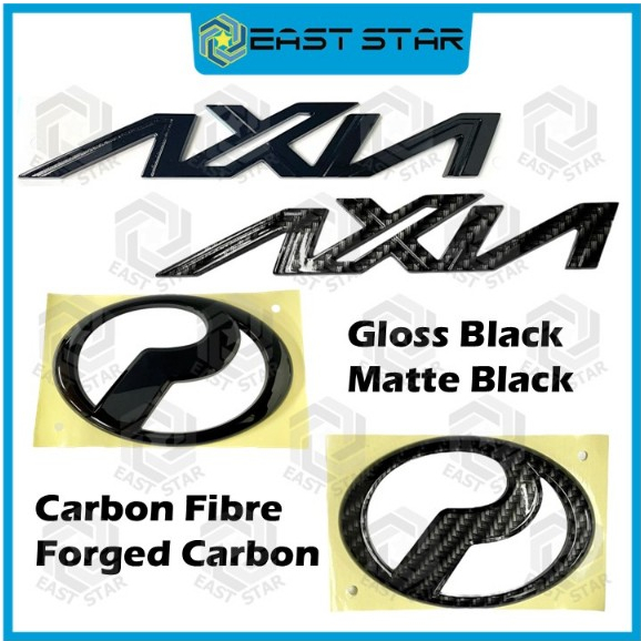 Perodua Axia 2023-2025 Logo Emblem Front Rear Matte Black Gloss Black ...