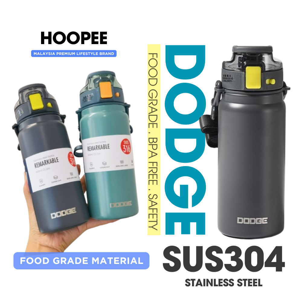 DODGE - SUS316 Water Drinking Bottle With Straw 800ml Small Sport ...