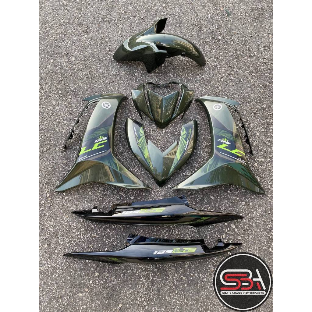 COVERSET BODYSET LC135 LC V8 DNLGM1 ARMY GREEN FUEL INJECTION FI YAMAHA ...