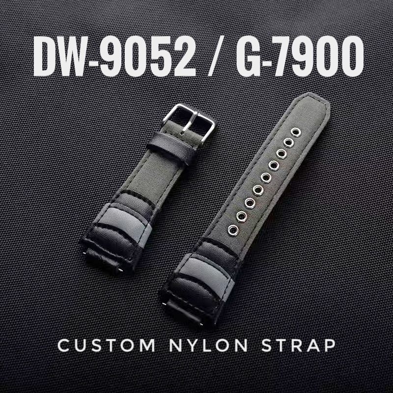 Custom fit DW-9052 GW-7900 G-7900 replacement nylon strap.free tools and spring bar.16mm ...