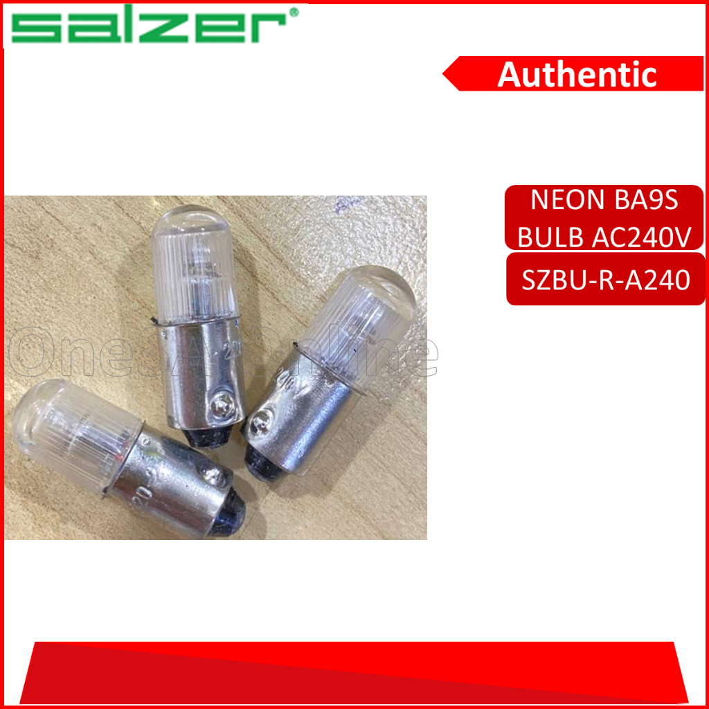 SALZER Neon BA9S Bulb AC 240V Red Color Indicator Bulb Control Panel ...