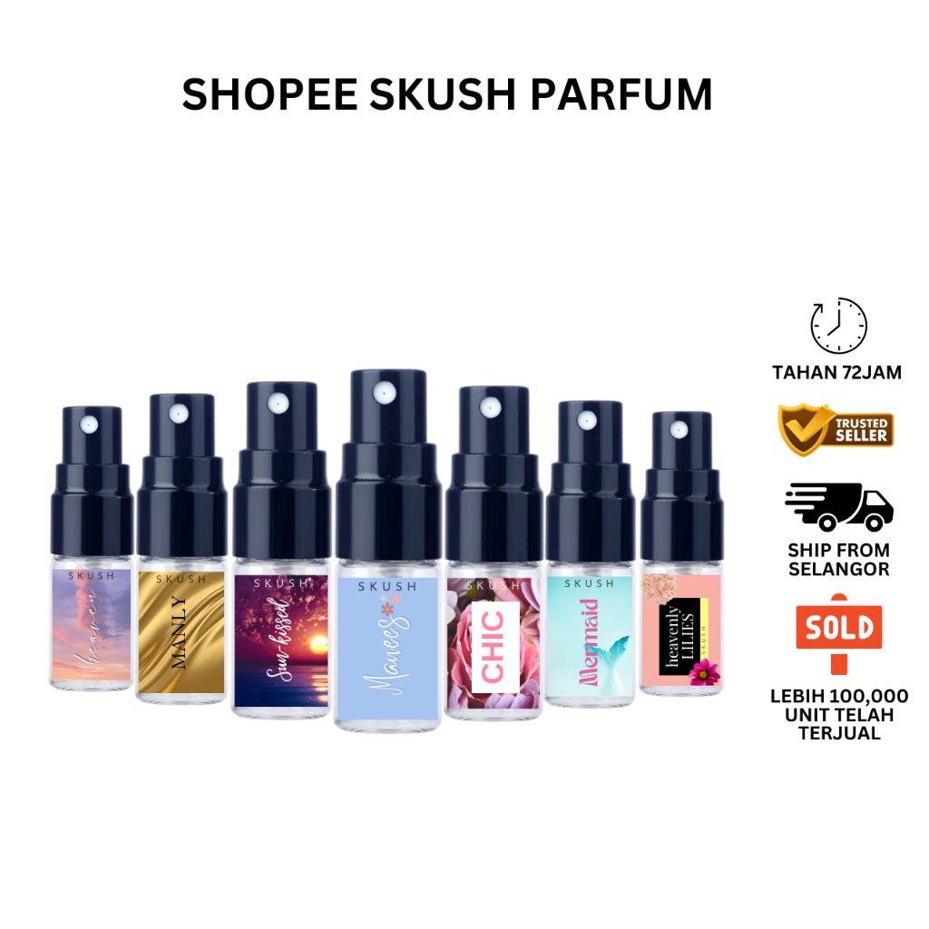 [ TERMURAH HARI INI ] SKUSH 2ML SPRAY Perfume For Women Man Viral Grade ...
