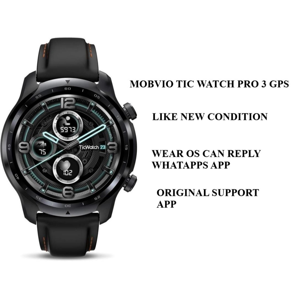 Mobvio Tic Watch Pro 3 TIC WATCH PRO TIC WATCH GTH Used Good Condition ...