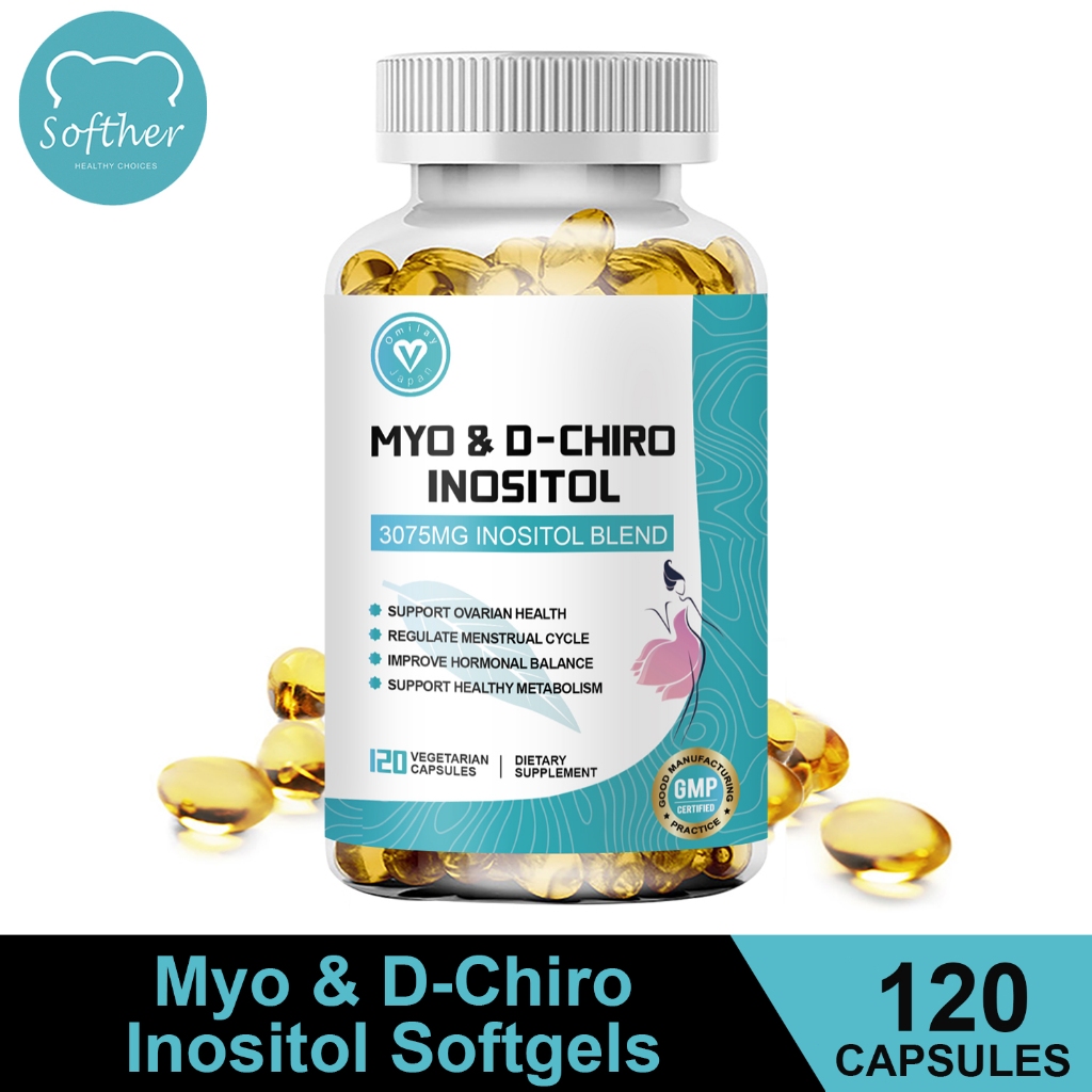 SOFTHER Myo Inositol D-Chiro Inositol Capsule Support Ovarian Function ...