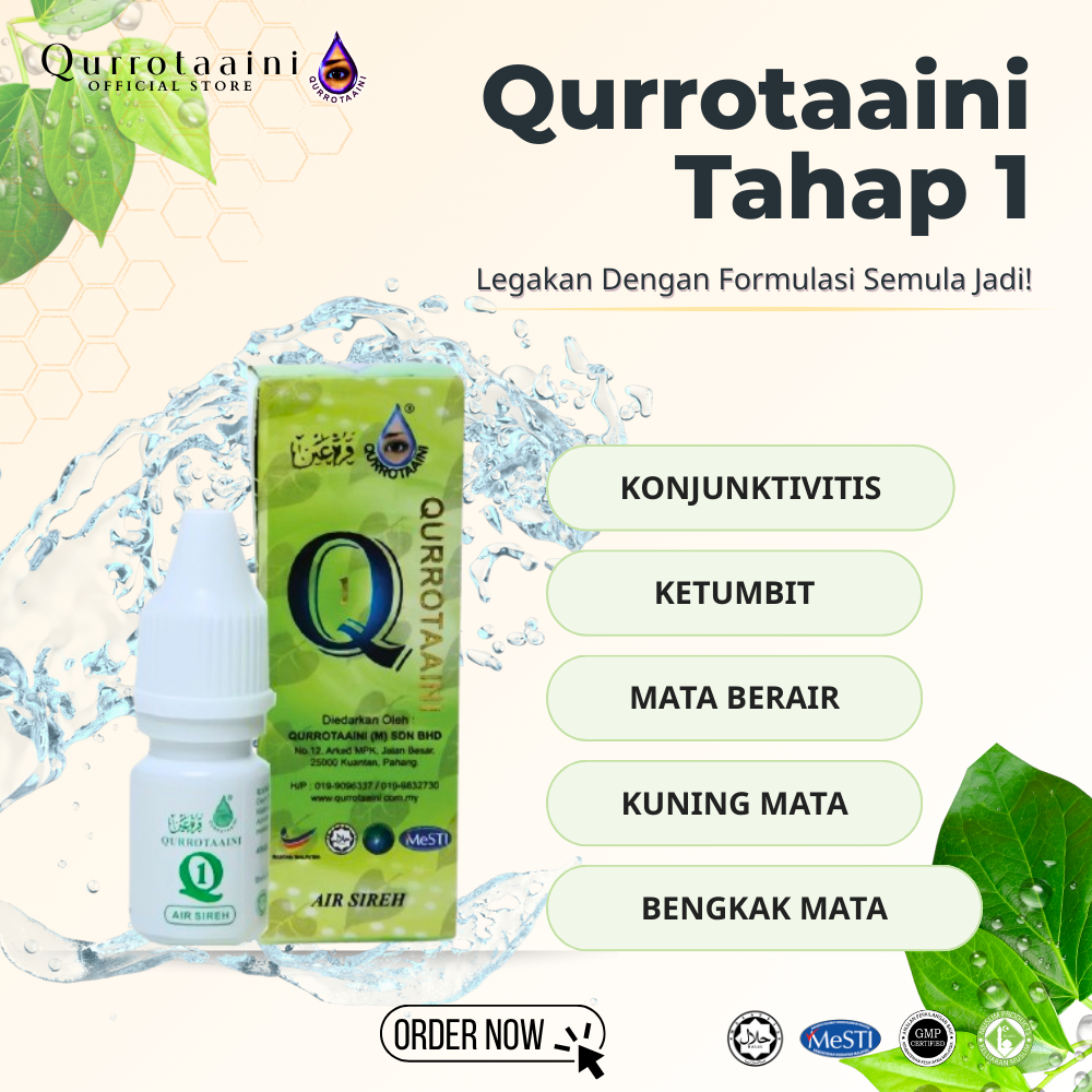 Qurrotaaini Tahap 1 – Titik Mata Herba | Sesuai untuk Mata Letih ...