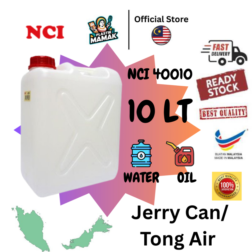 【Plastikmamak】NCI BRAND 10L TONG AIR BERSIH /BEKAS AIR MINUMAN/PLASTIC ...