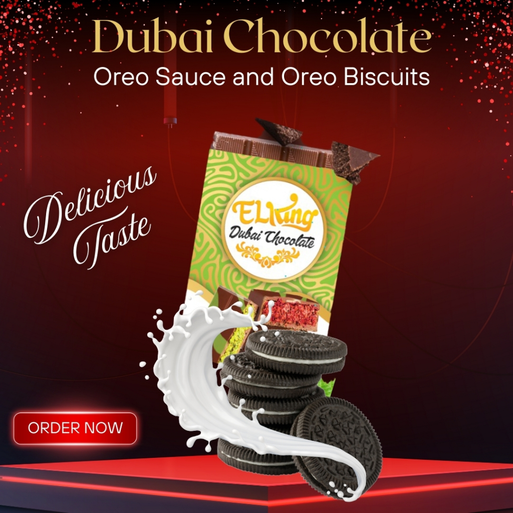 Trending Now – 60g Dubai Chocolate with Kunafa, Oreo Sauce and Oreo ...