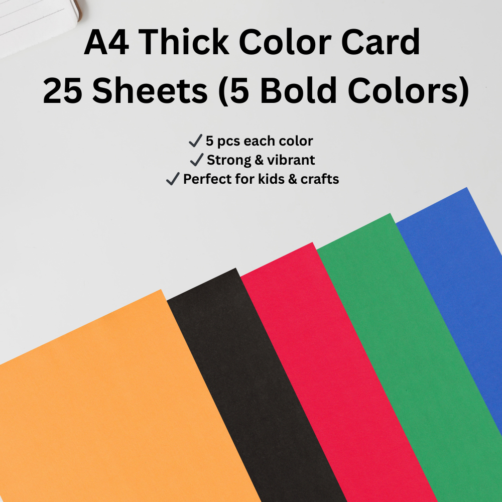 Kad Manila Keras A4 – 5 Warna (25 Helai) | Shopee Malaysia