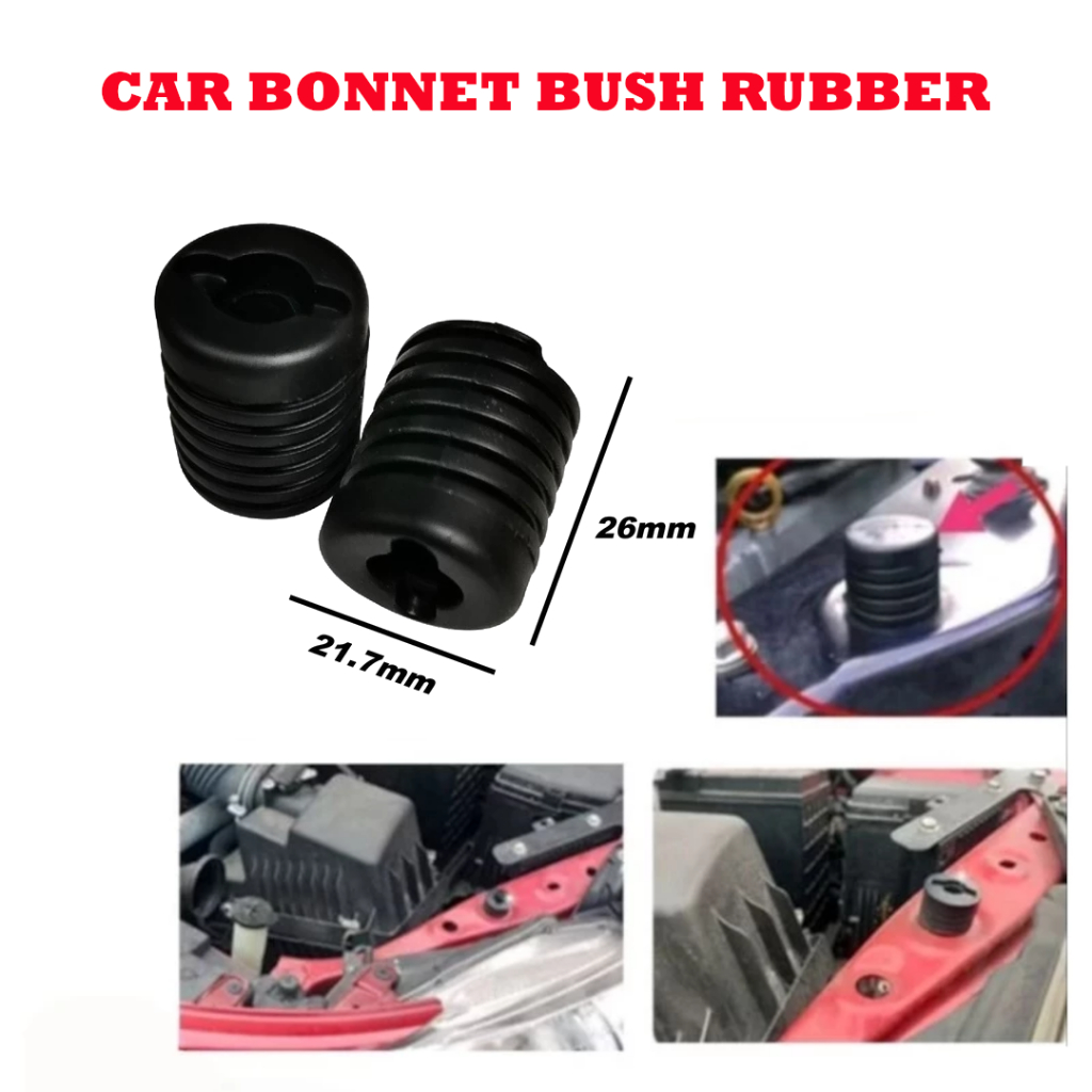 Perodua Car Front Bonnet Bush Rubber Hood Boot Myvi Viva Axia Bezza ...