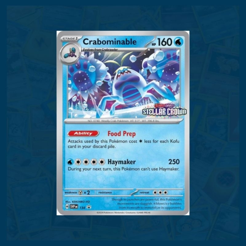 Crabominable (SVP134) Prerelease Promo | Scarlet And Violet Promos I ...