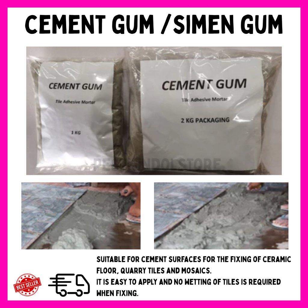 ement Gum / Simen Gum [1 kg & 2 kg] / Ceramic Tiles Installation ...