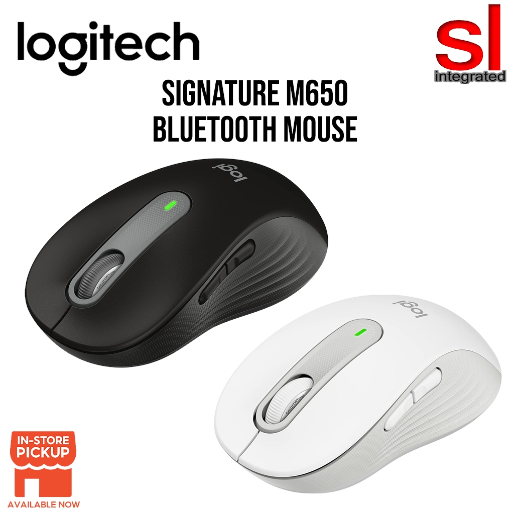 Logitech Signature M650 Wireless Mouse (Graphite/White) | Shopee Malaysia