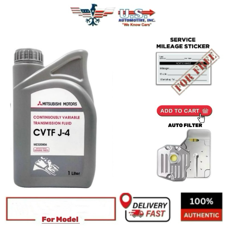 MZ320806 Mitsubishi Motors CVTF-J4 Auto Transmission Fluid (1L) for ...