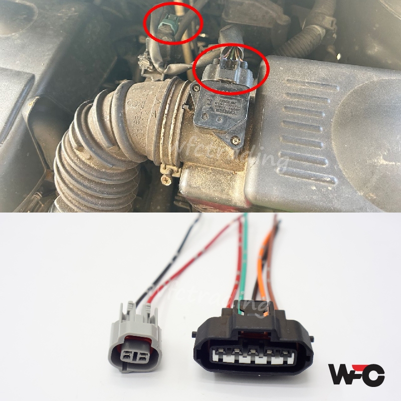 Toyota Wish ZNE Air Flow Sensor And Ficd Vacuum Valve Socket 2Pcs ...