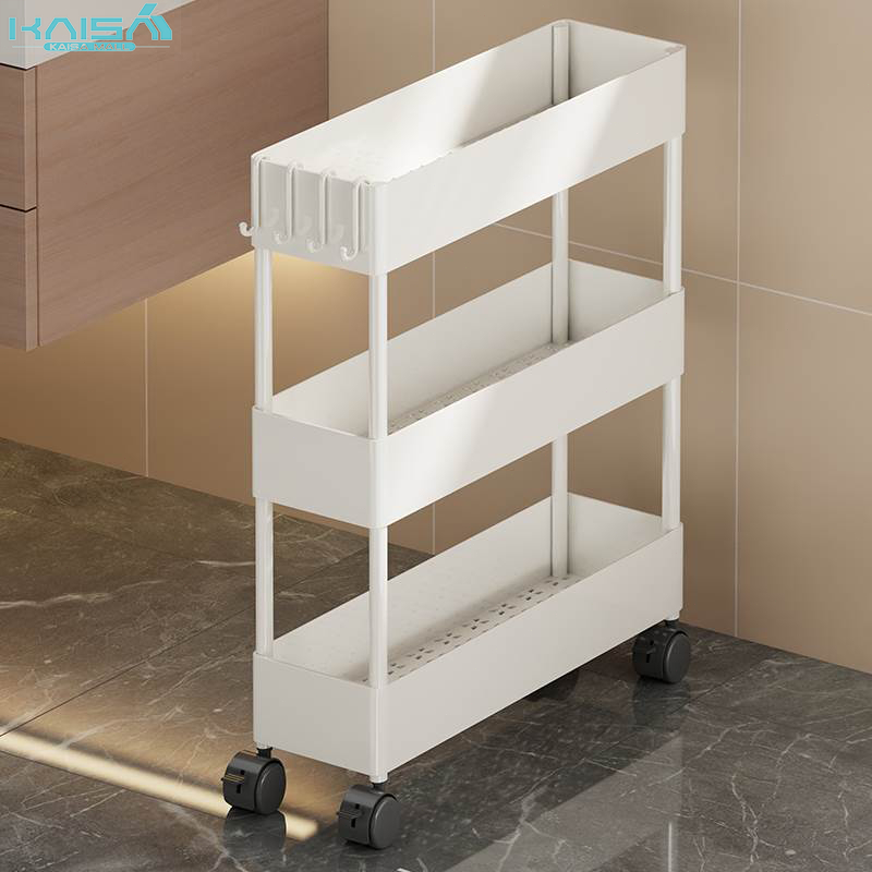 Multi-Layer Storage Trolley Rack Office Shelves Home Kitchen&Bedroom ...