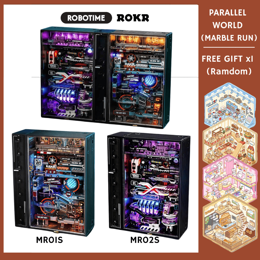 【Ready Stock】Robotime ROKR Rolife Mechanical Marble Run 3D Puzzle ...