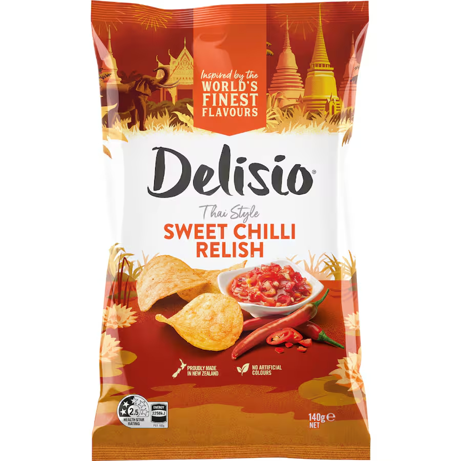Delisio Thai Style Sweet Chilli Relish Potato Chips – 140g | Shopee ...