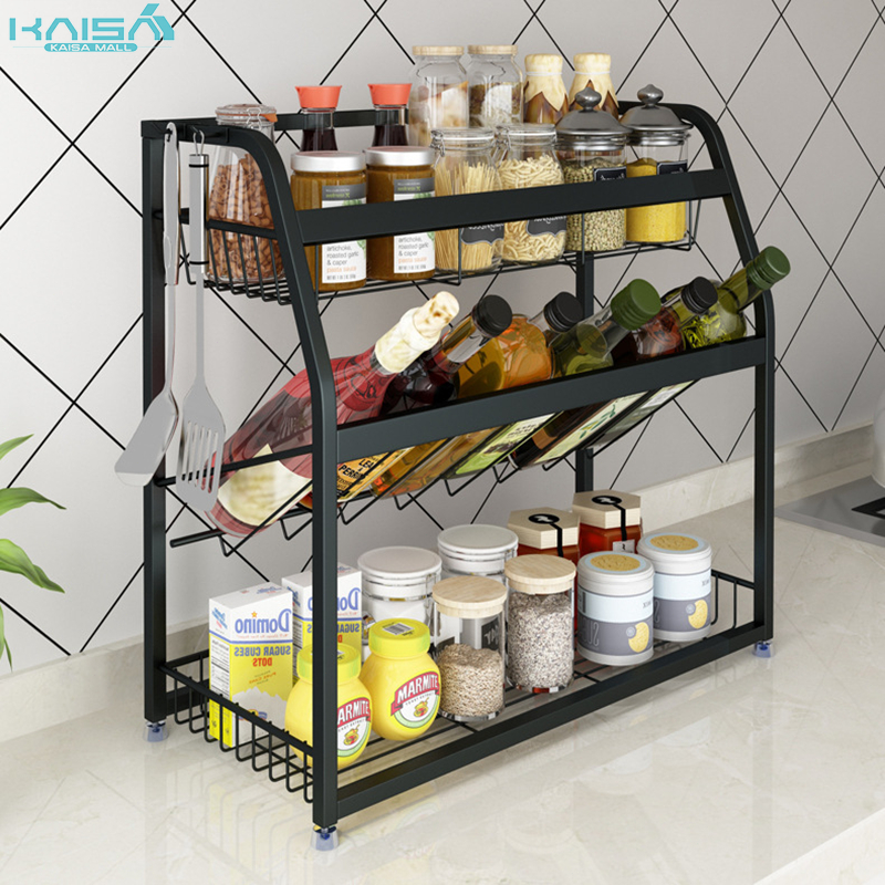 Rak Dapur Stainless Steel Seasoning Bottle Rack Rak Rempah Kitchen ...