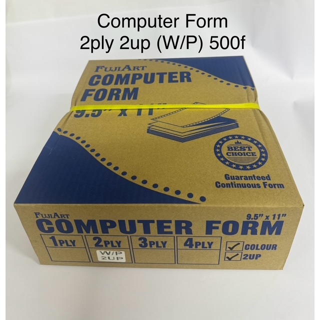 Computer Form 2ply NCR 2up (W/P) (500 Fans) | Shopee Malaysia