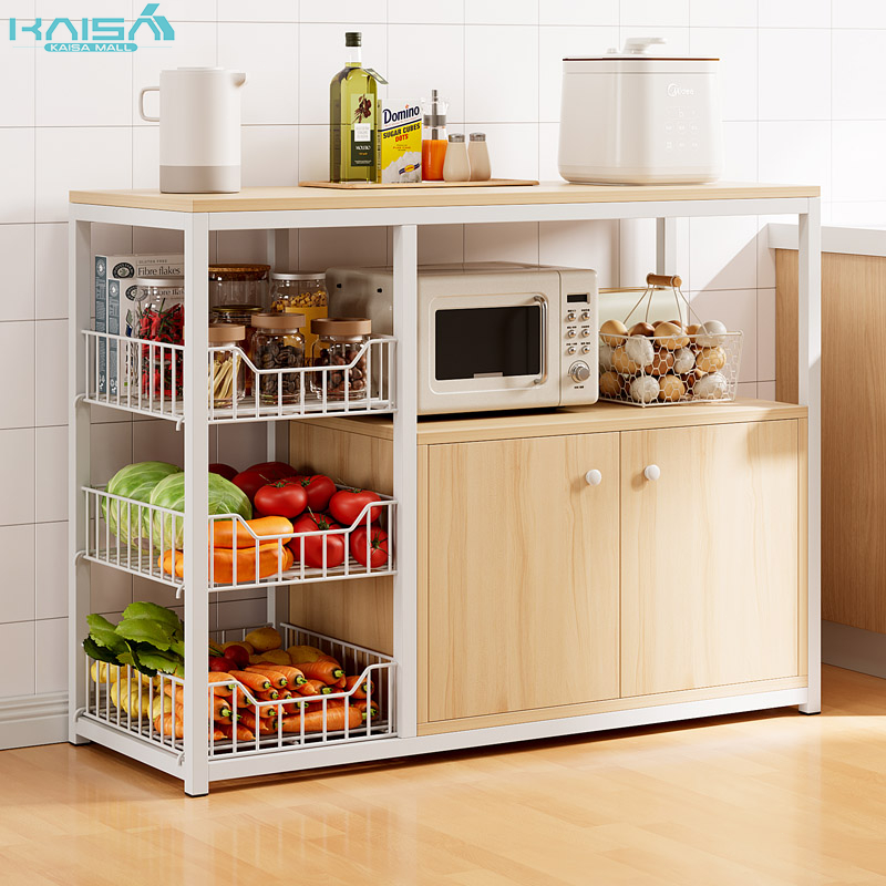 Dapur Rak Besi Kitchen Shelf Storage Basket Organizer Oven Rak Kitchen ...